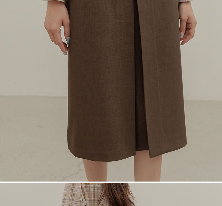 Inverted Box Pleated Skirt